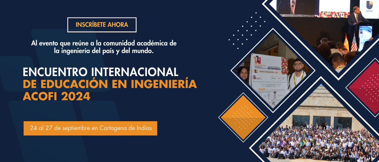Banner promo inscripción EIEI 2024 | ACOFI | Asociación Colombiana de Facultades de Ingeniería